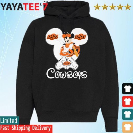 Disney Mickey Mouse 'I Love OSU Cowboys' HOODIE, A Fun Fusion of Disney ...