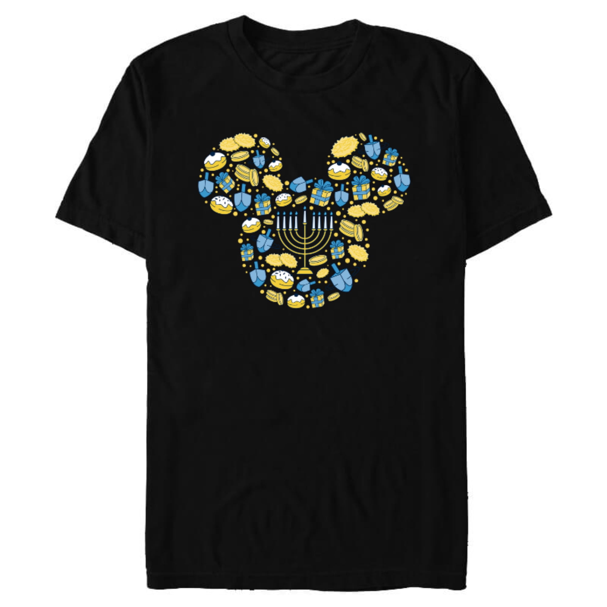 Disney Mickey Mouse Icon Hanukkah Chanukah Dreidel Menorah - Short ...