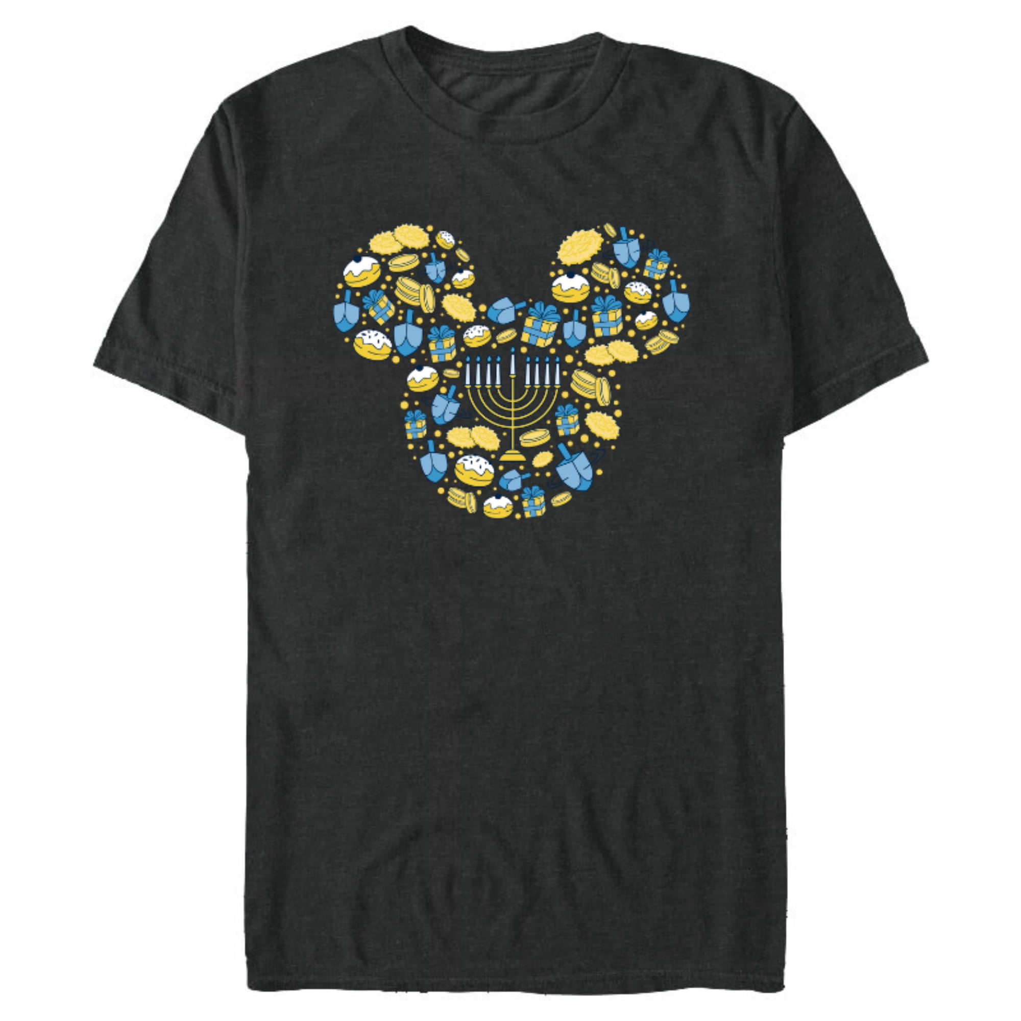 Disney Mickey Mouse Icon Hanukkah Chanukah Dreidel Menorah - Short ...