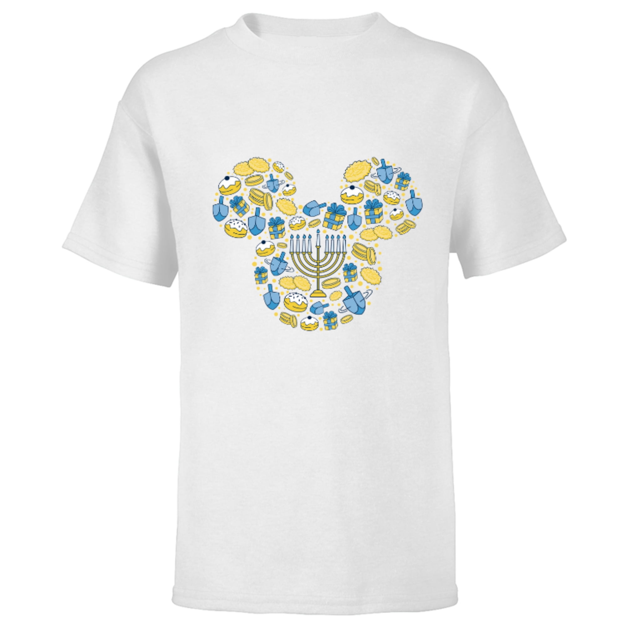 Disney Mickey Mouse Icon Hanukkah Chanukah Dreidel Menorah - Short ...