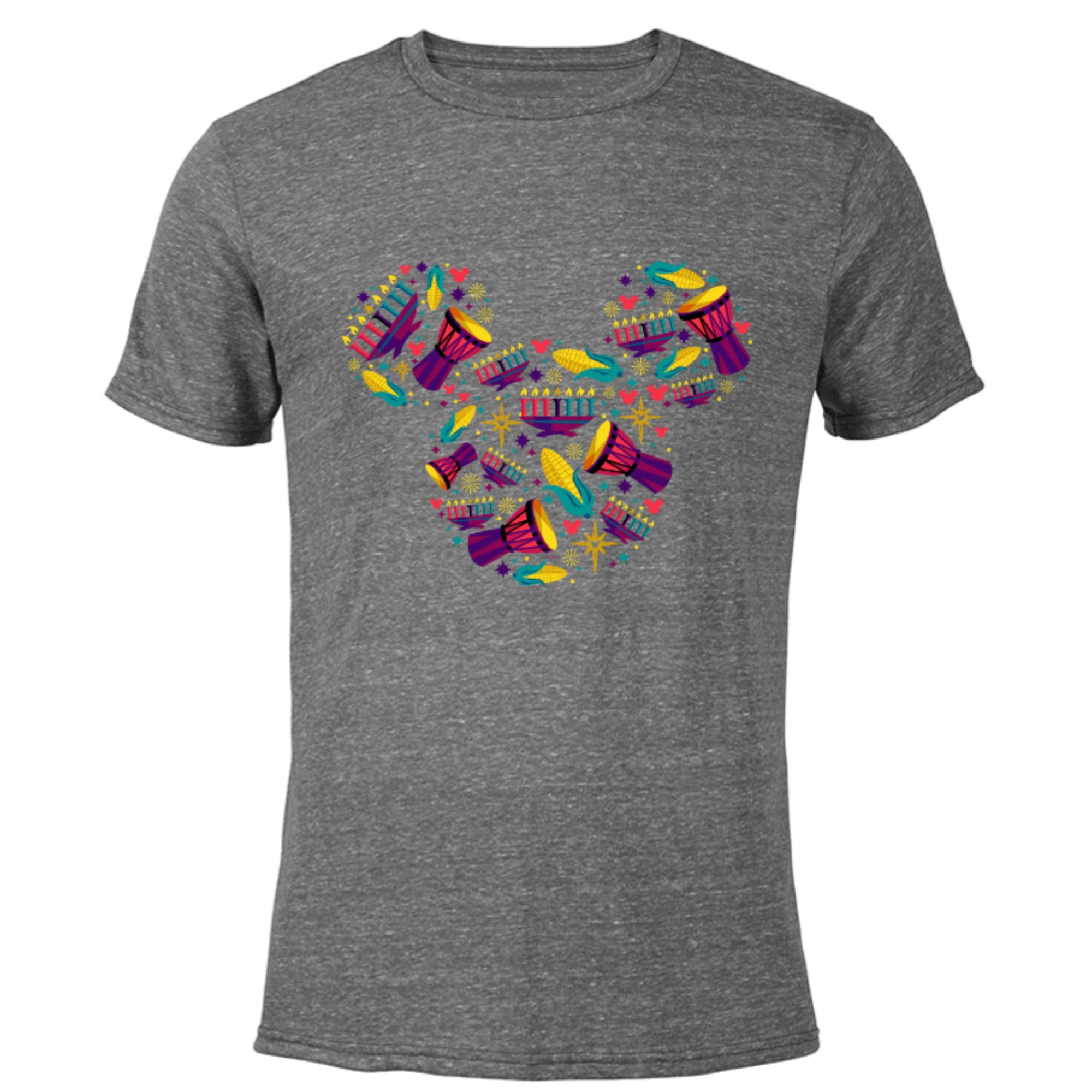 Disney Mickey Mouse Icon Kwanzaa - Short Sleeve Blended T-Shirt for ...