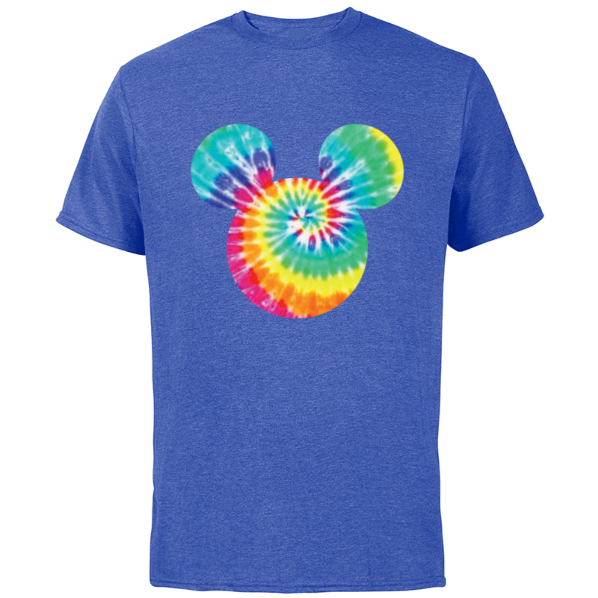 Disney Mickey Mouse Icon Rainbow Tie-Dye - Short Sleeve Cotton T-Shirt ...