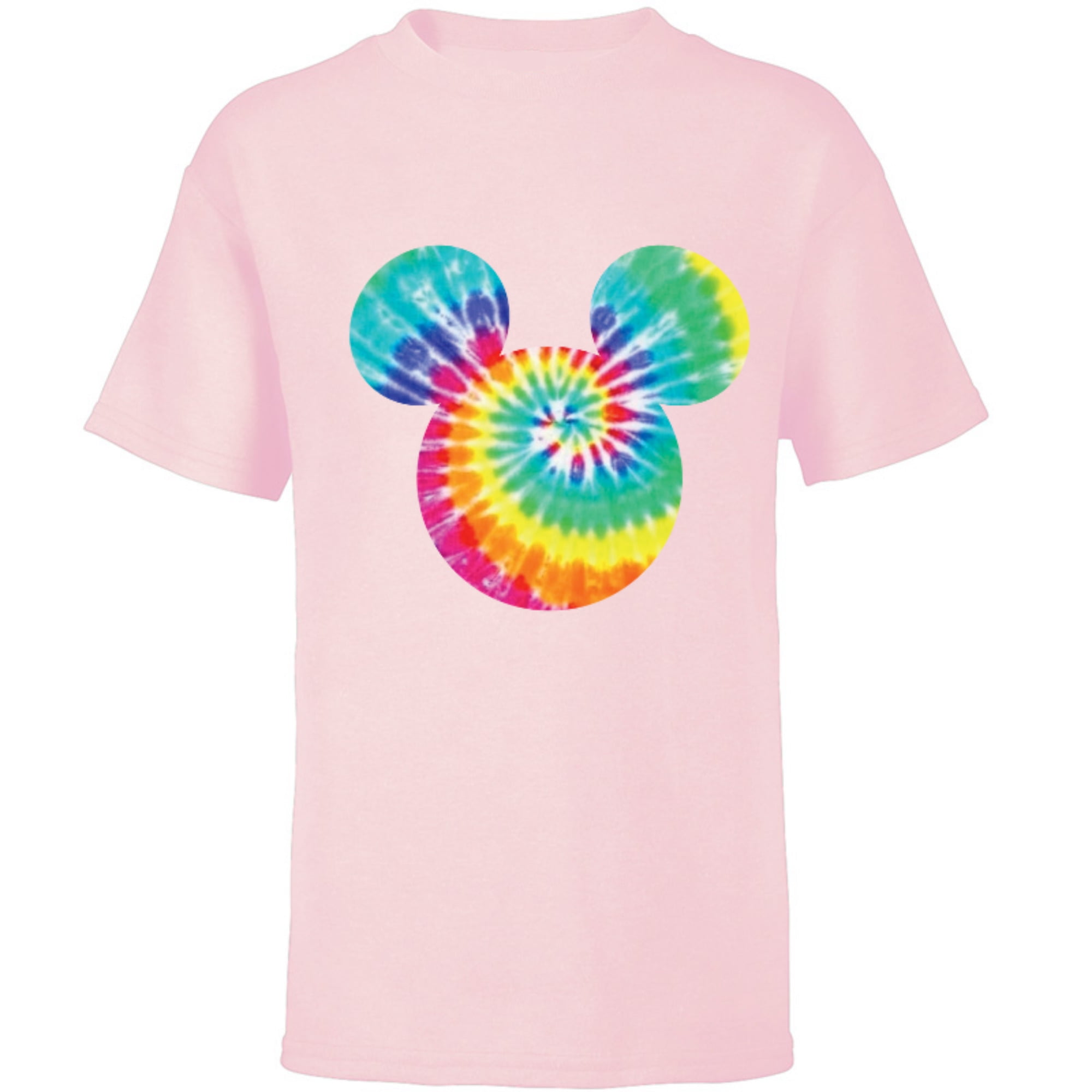 Disney Mickey Mouse Icon Rainbow Tie-Dye - Short Sleeve T-Shirt for ...