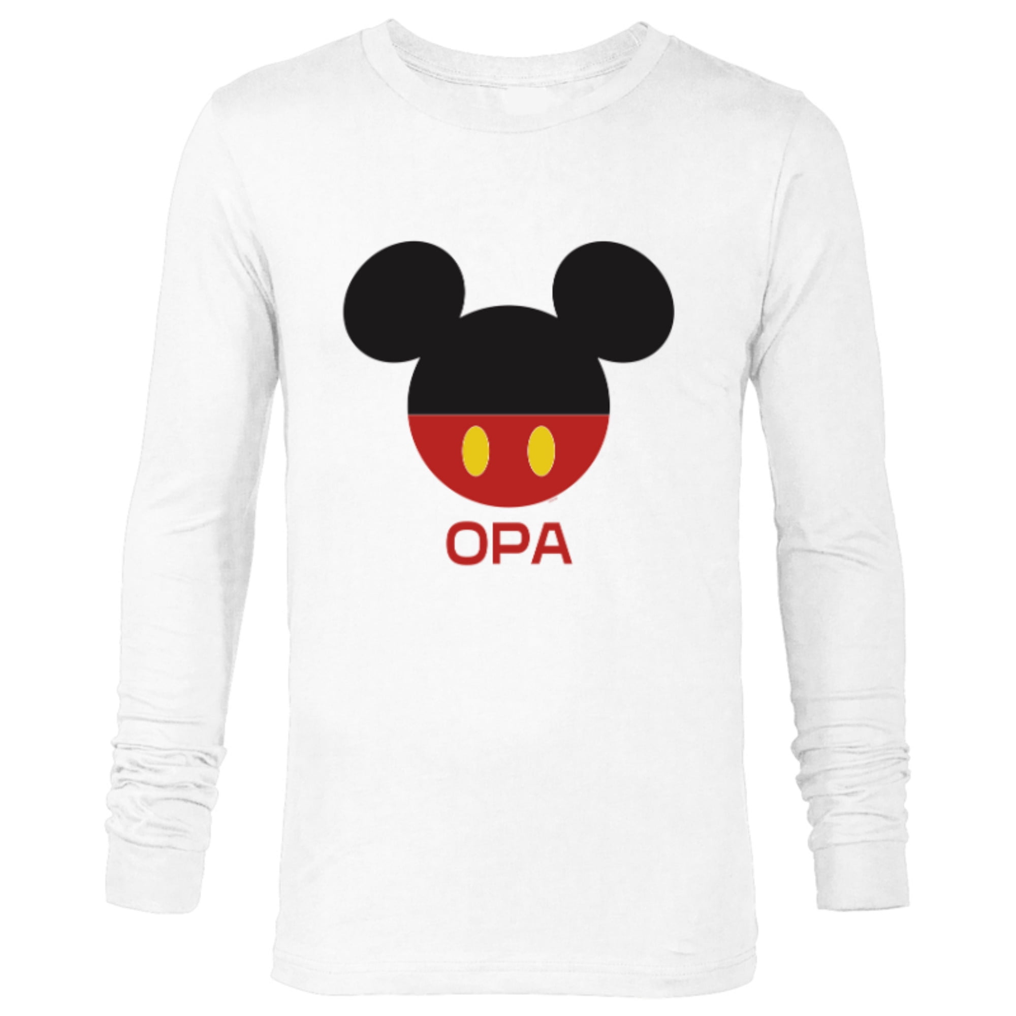 Disney Mickey Mouse Icon Shorts Opa Birthday Father’s Day - Long Sleeve ...