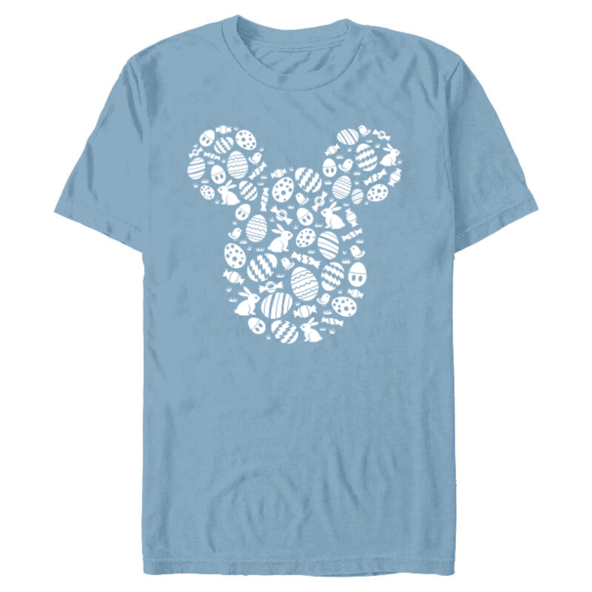 Disney Mickey Mouse Icon White Bunnies Easter - Short Sleeve Blended T ...