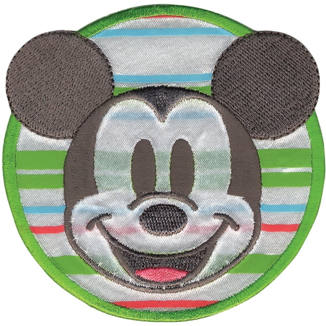 Disney Mickey Mouse Iron - On Applique - Mickey W/Stripes - Walmart.com