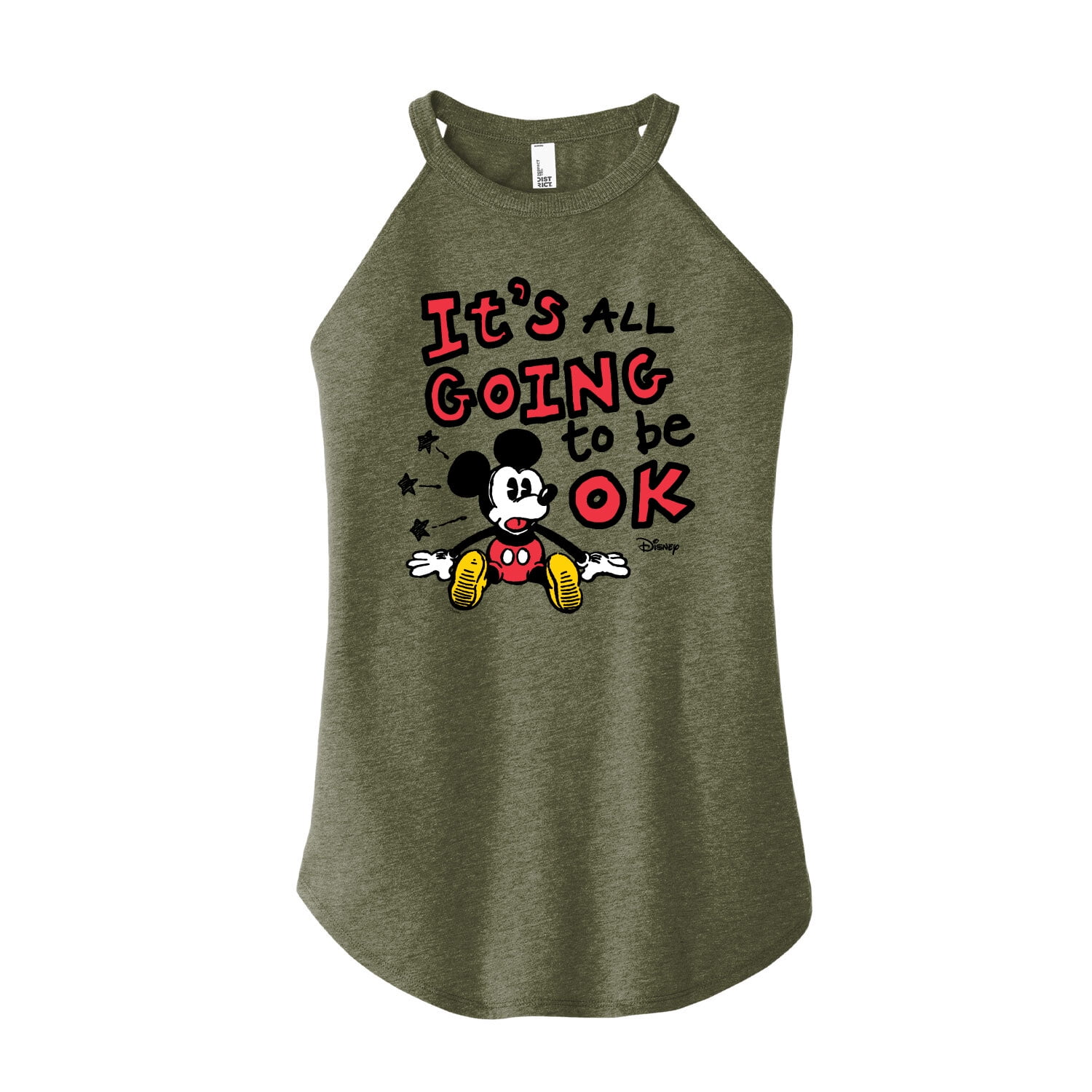 Disney - Mickey Mouse - It's All Going to be OK - Juniors High Neck ...