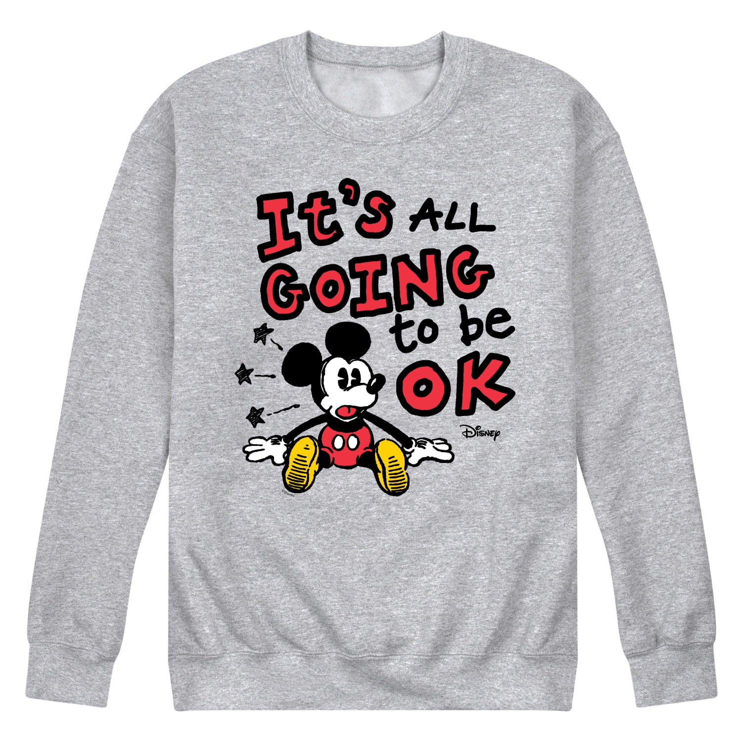 Disney - Mickey Mouse - It's All Going to be OK - Men's Crew Neck ...