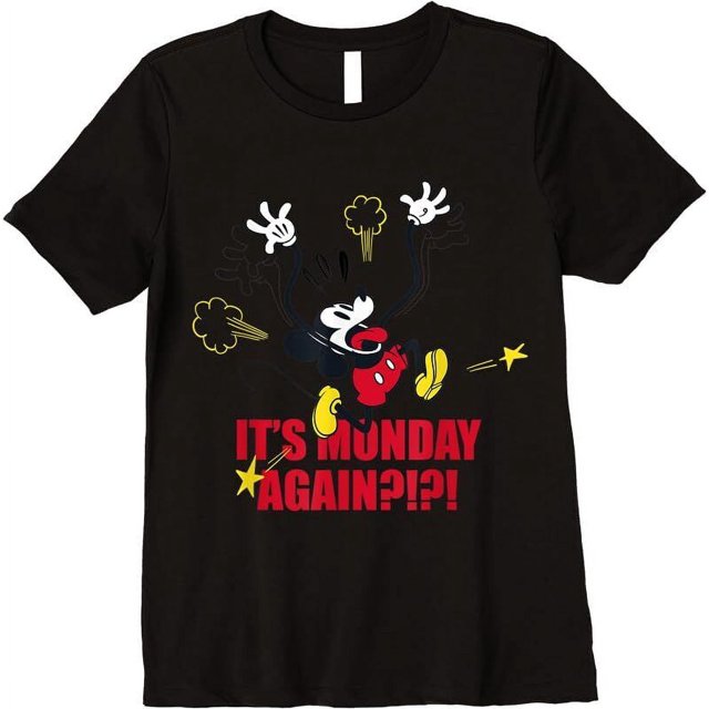 Disney Mickey Mouse “It’s Monday Again” T-Shirt - Walmart.com