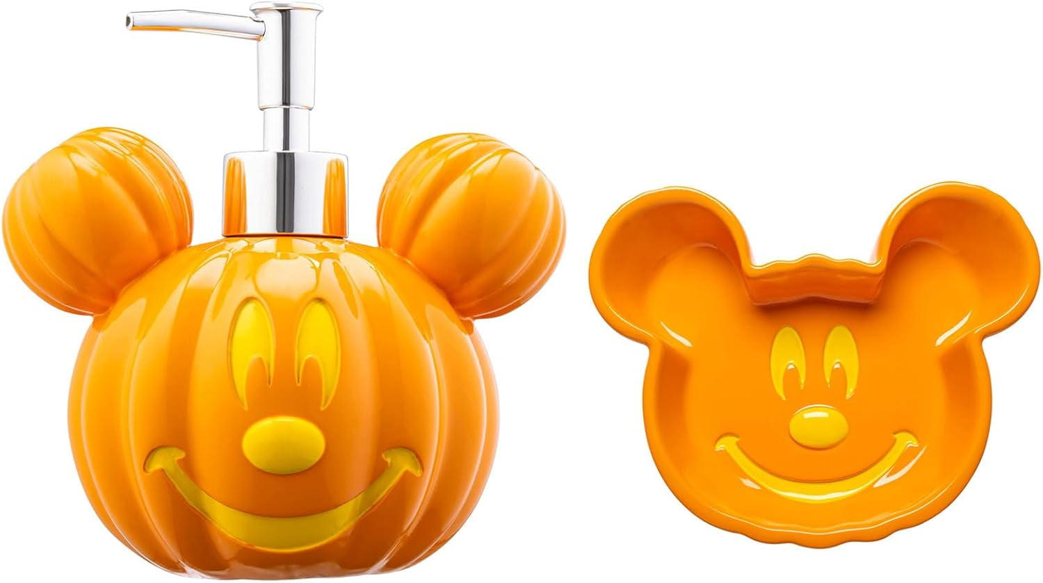 Disney Mickey Mouse Jack-O-Lantern Pumpkin 2 Piece Lotion Pump & Soap ...