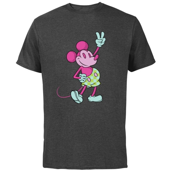 Disney Mickey Mouse Jaunty Pose Retro Pop Art - Short Sleeve Cotton T ...