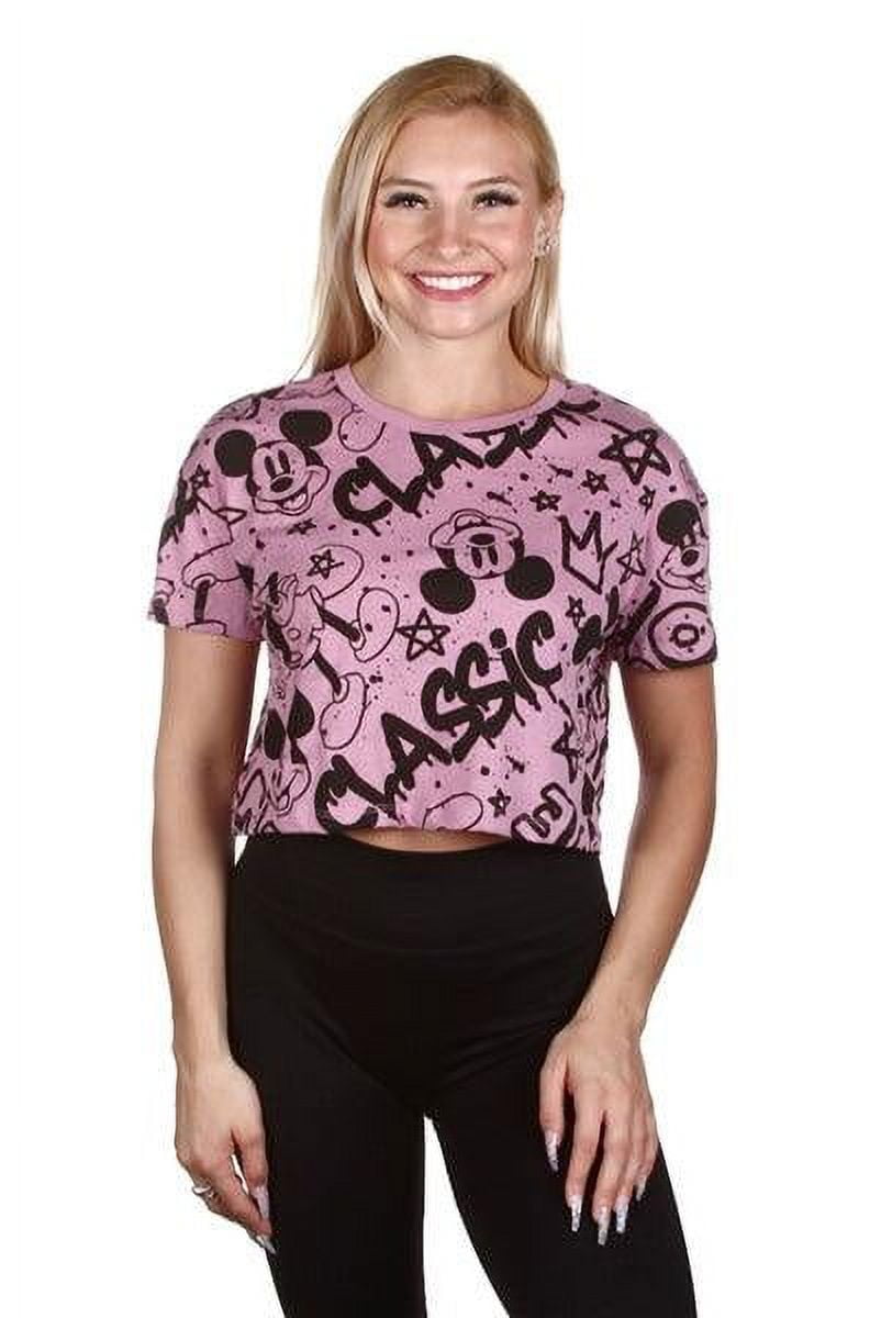 Disney Mickey Mouse Junior Crop Top - Walmart.com