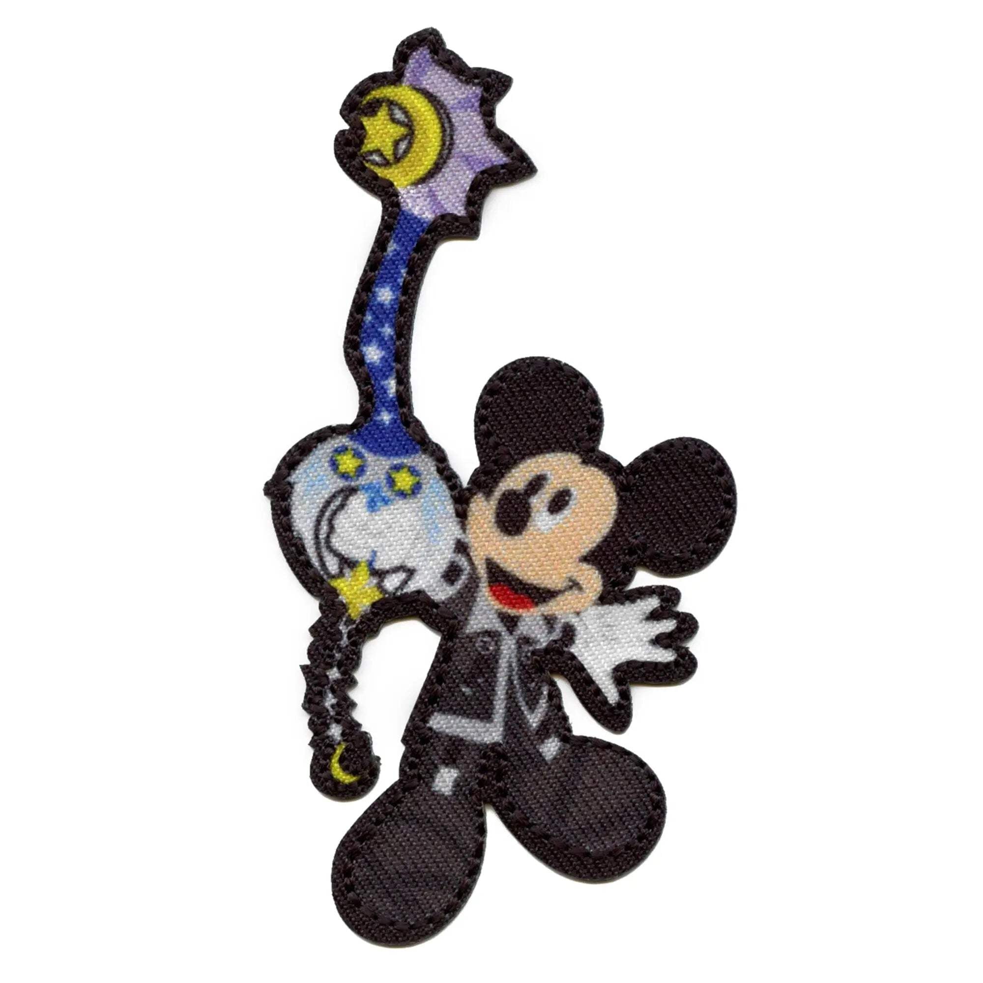 Disney Mickey Mouse Keyblade Patch Kingdom Hearts Embroidered Iron On ...
