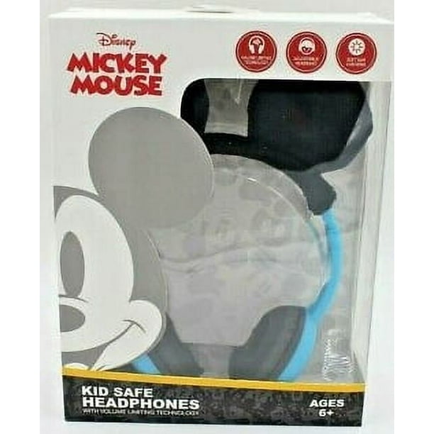 Disney Mickey Mouse Kid Safe Headphones With Ears And Volume Limiting ...