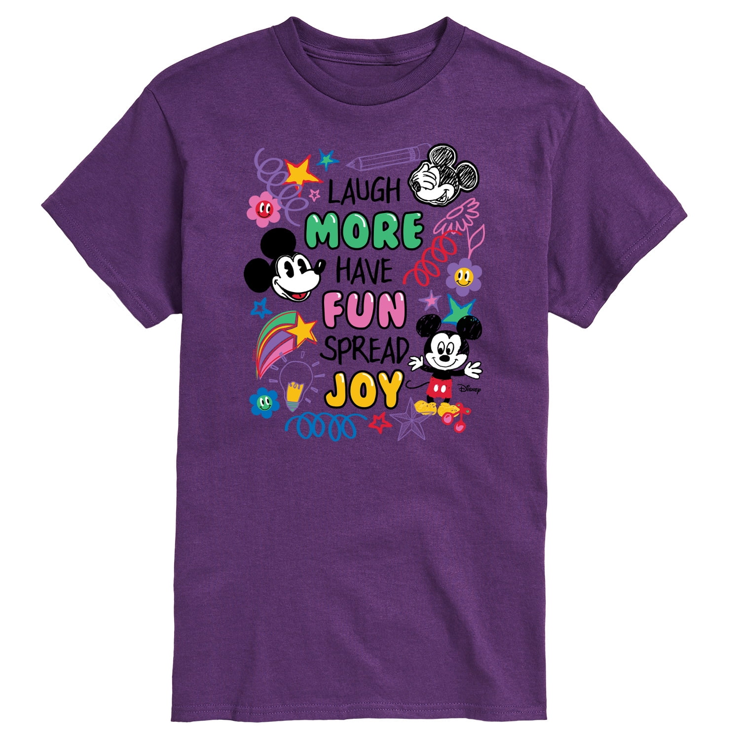 Disney - Mickey Mouse - Laugh More, Have Fun, Spread Joy - Men's Short ...