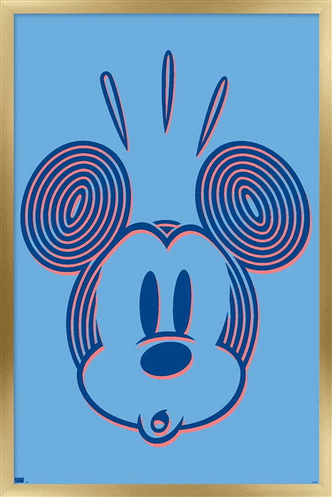 Disney Mickey Mouse - Lines Wall Poster, 22.375" x 34", Framed ...