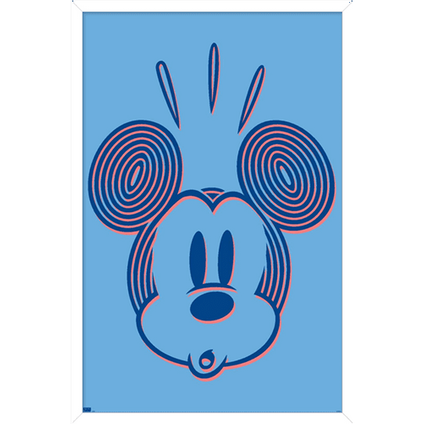 Disney Mickey Mouse - Lines Wall Poster, 22.375" x 34", Framed ...