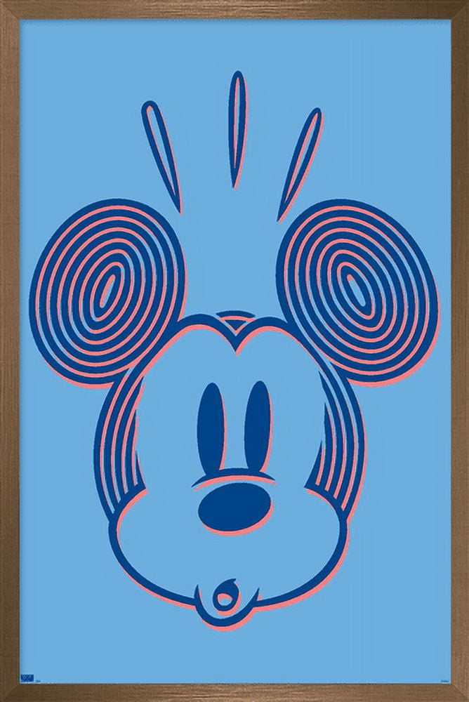 Disney Mickey Mouse - Lines Wall Poster, 22.375" x 34", Framed ...