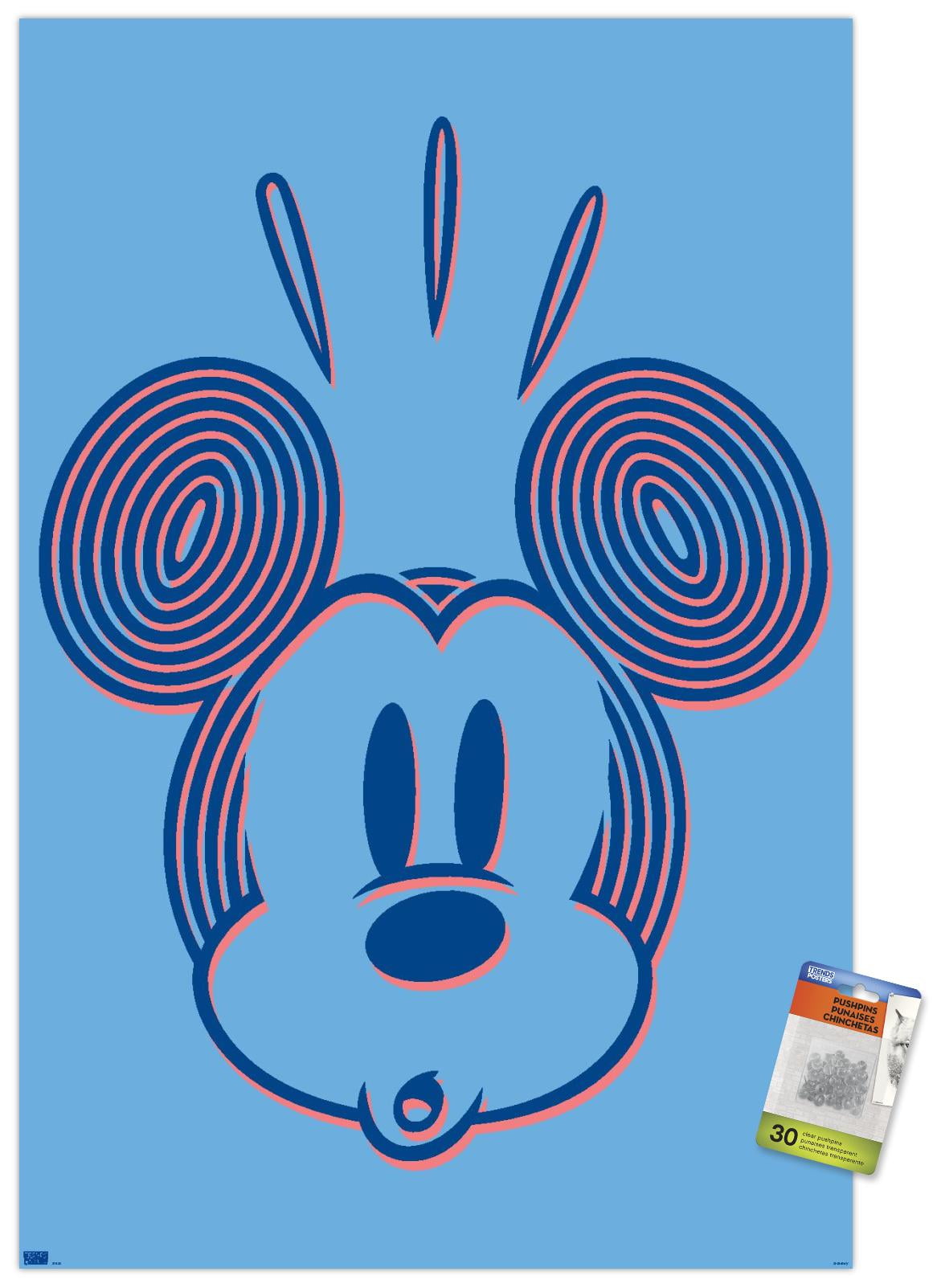 Disney Mickey Mouse - Lines Wall Poster with Pushpins, 22.375" x 34 ...