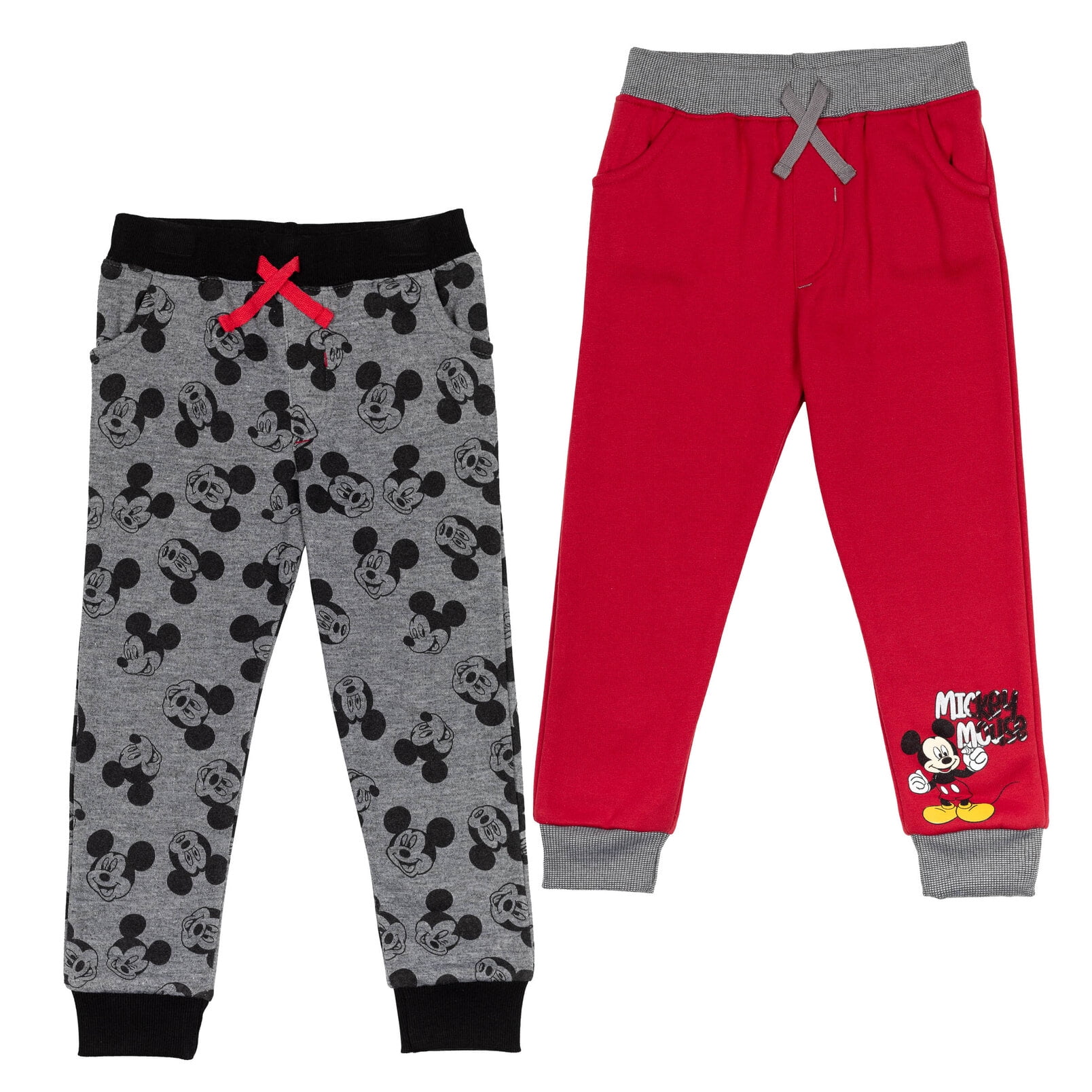 Disney Mickey Mouse Little Boys 2 Pack Pants Infant to Little Kid ...