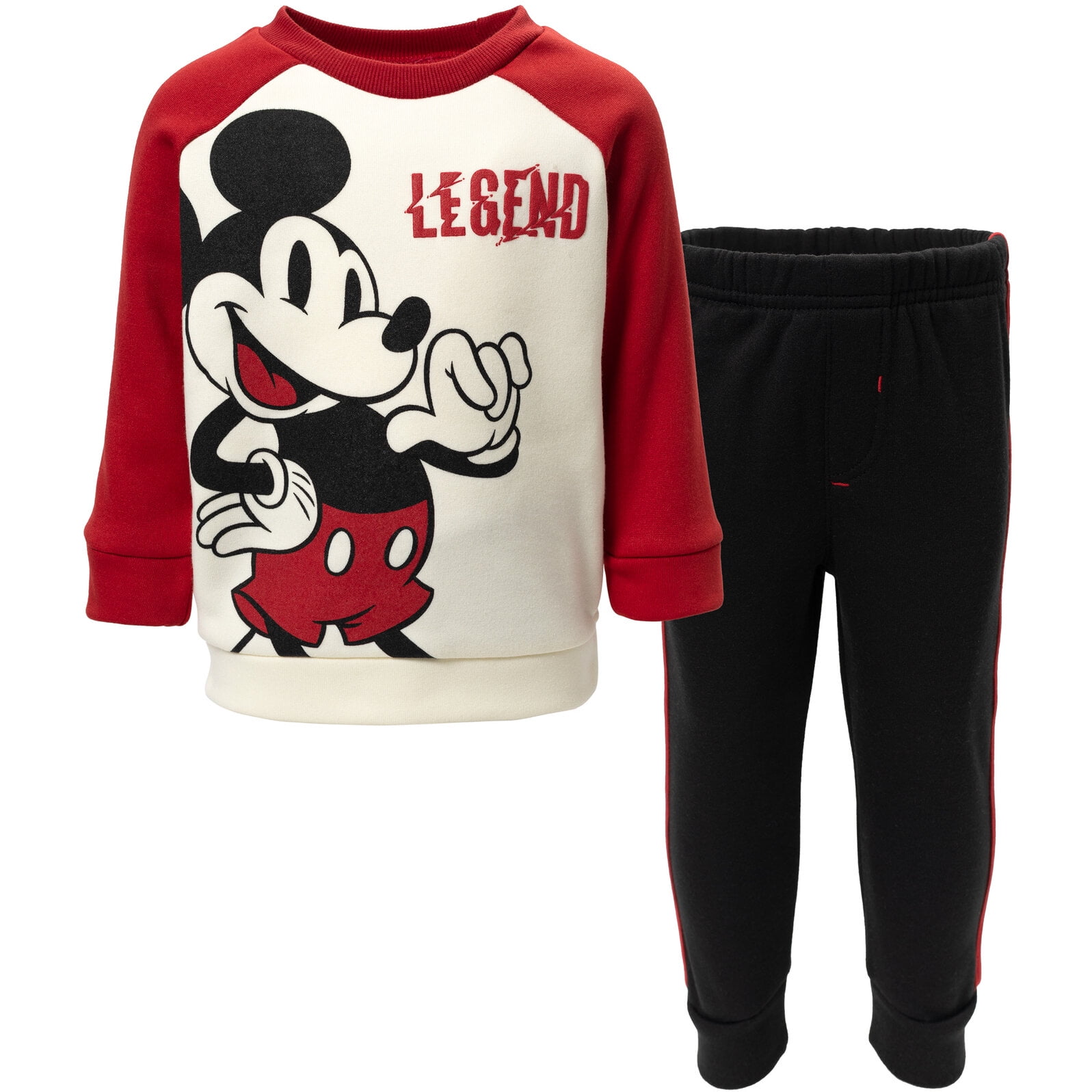 Disney Mickey Mouse Little Boys Fleece Sweatshirt and Pants Set ...