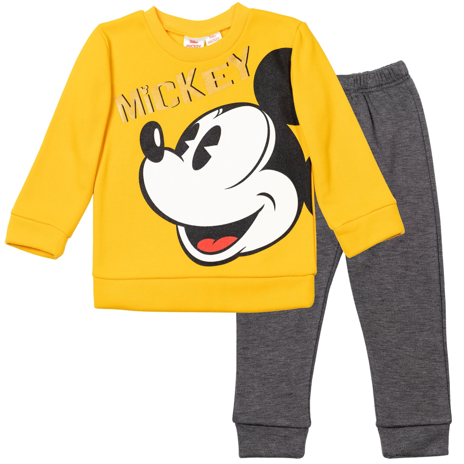 Disney Mickey Mouse Sweatshirt and Pants Set, Toddler Cozy Outfit, Soft ...