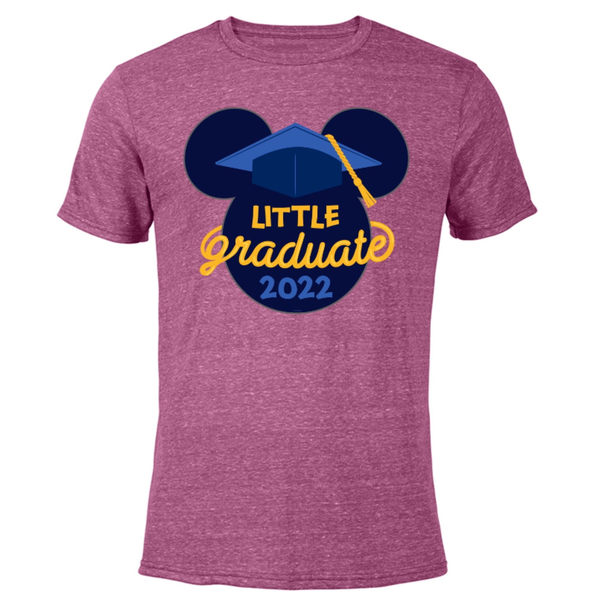 Disney Mickey Mouse Little Graduate 2022 - Short Sleeve Blended T-Shirt for Adults - Customized ...