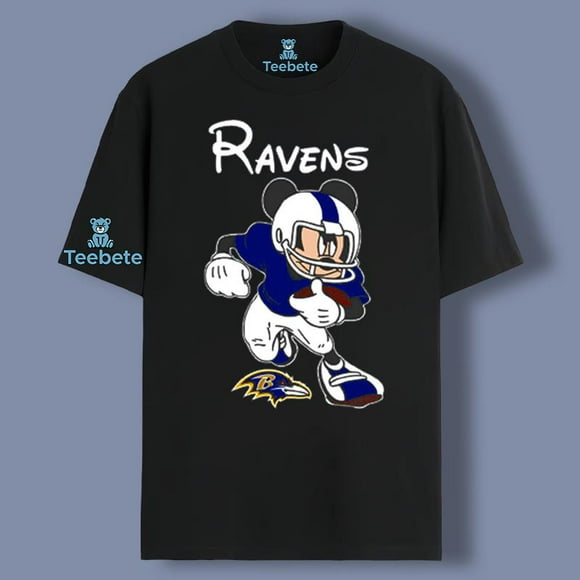 Disney Mickey Mouse Love Baltimore Ravens Logo Shirt 2Xl - Walmart.com