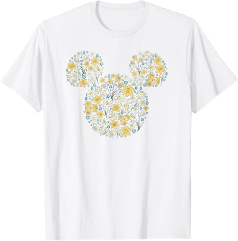 Disney Mickey Mouse March Birth Month Birthstone & Flowers T-Shirt ...