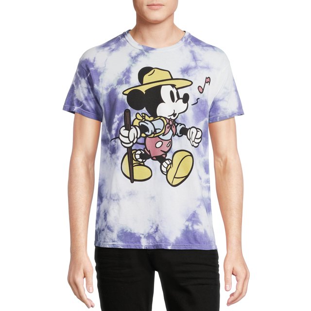 Disney Mickey Mouse Mens And Big Mens Tie Dye Graphic Print T Shirt