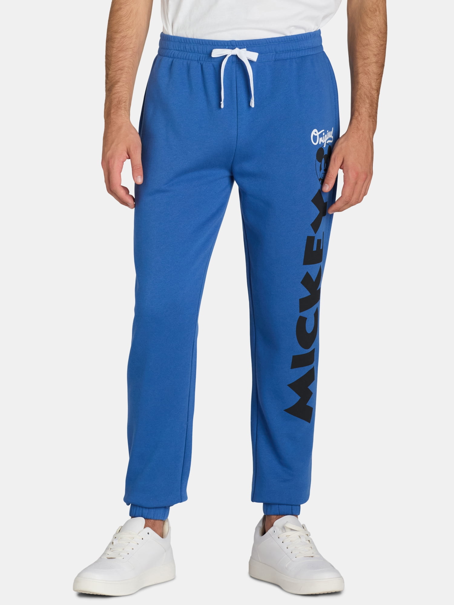 Disney Mickey Mouse Men’s and Big Men’s Graphic Drawstring Joggers ...