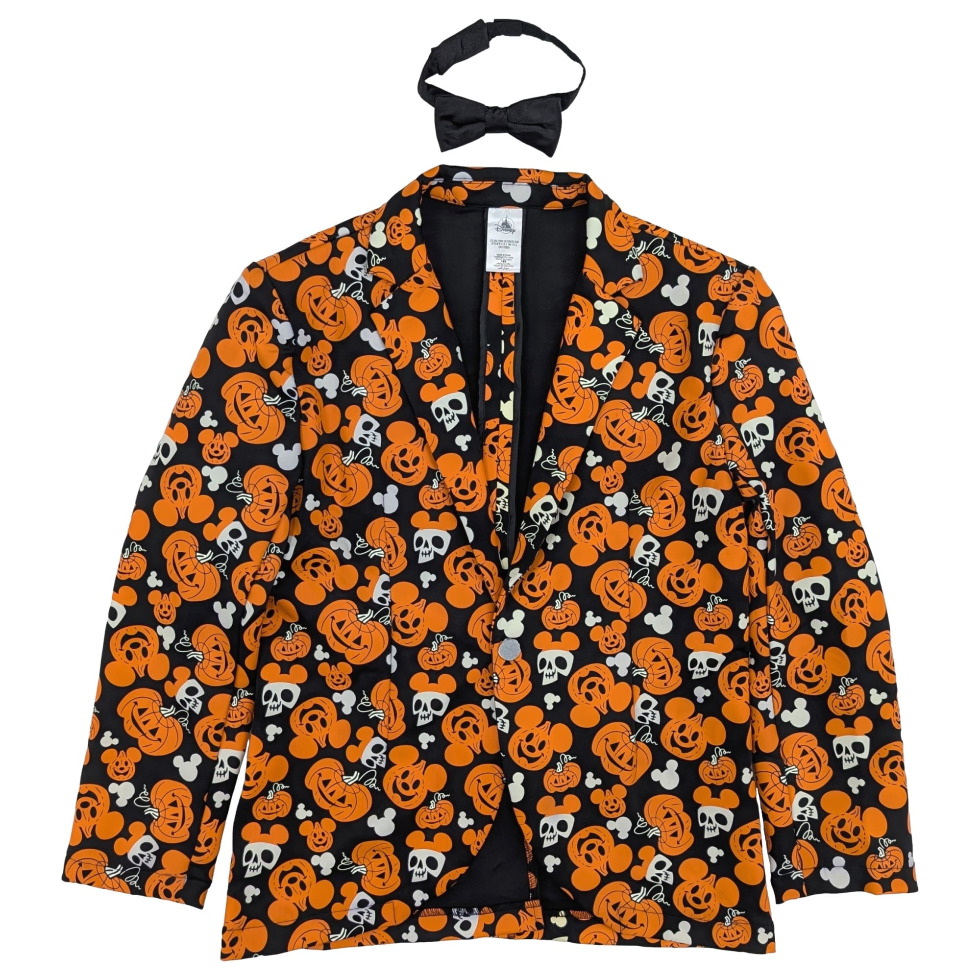 Disney Mickey Mouse Mens Halloween Blazer & Light Up Bow Tie Small ...
