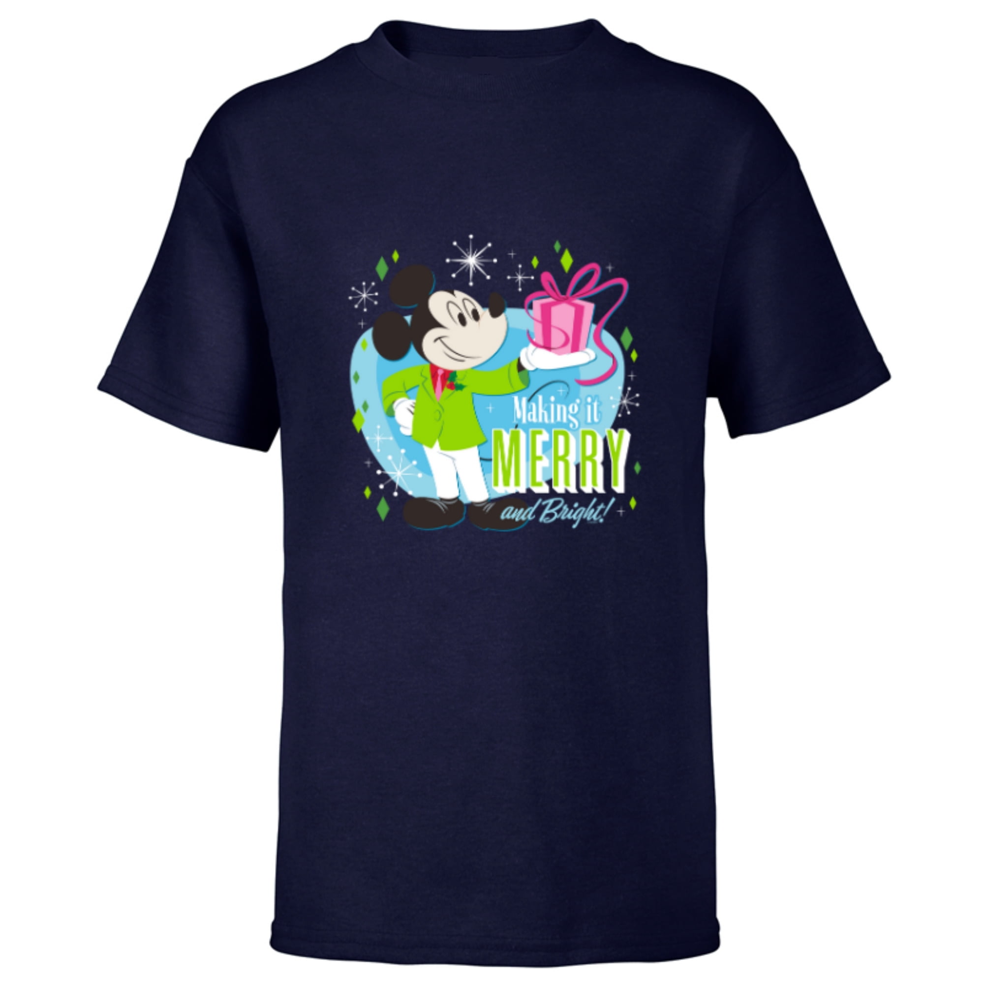 Disney Mickey Mouse Merry and Bright Holiday - Short Sleeve T-Shirt for ...