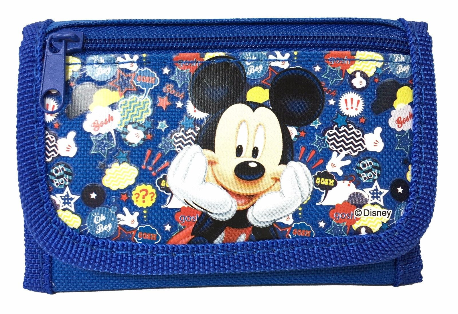 Disney Mickey Mouse & Minnie Kids Tri-Fold Wallet Coin Purse - Walmart.com