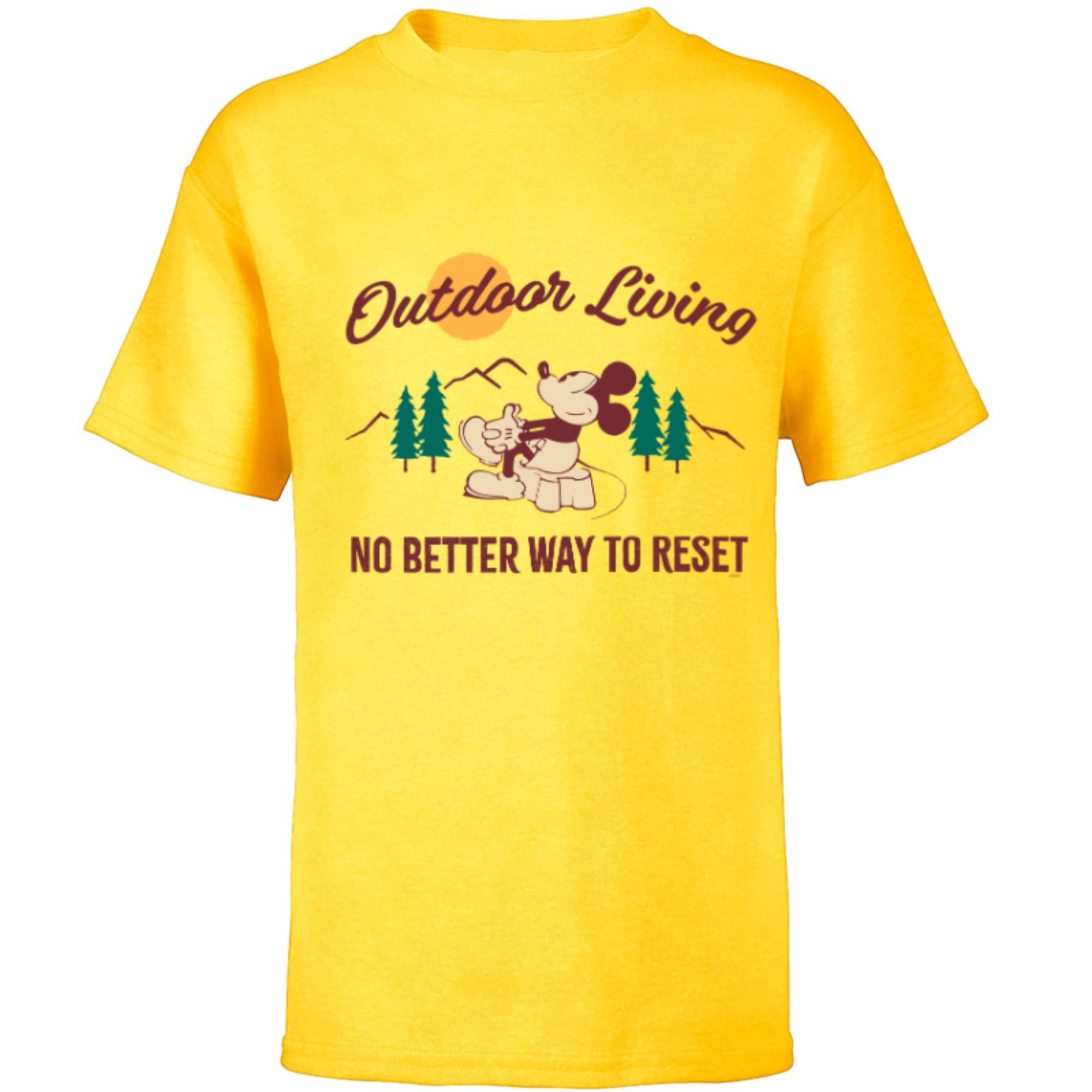 Disney Mickey Mouse Mountain Outdoor Living - Short Sleeve T-Shirt for ...