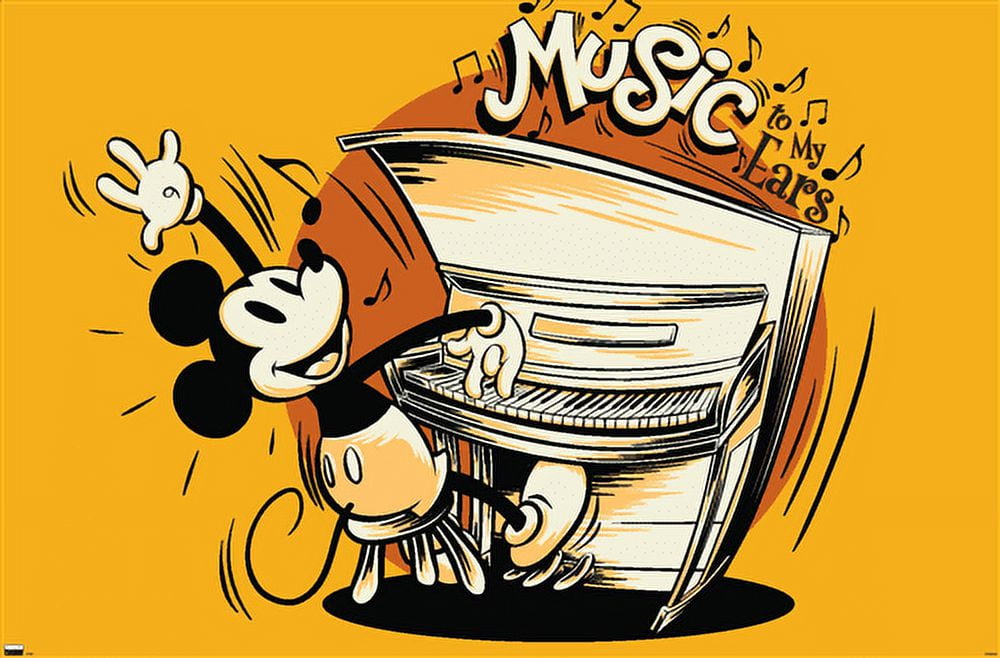 Disney Mickey Mouse - Music Wall Poster, 14.725" x 22.375" - Walmart.com