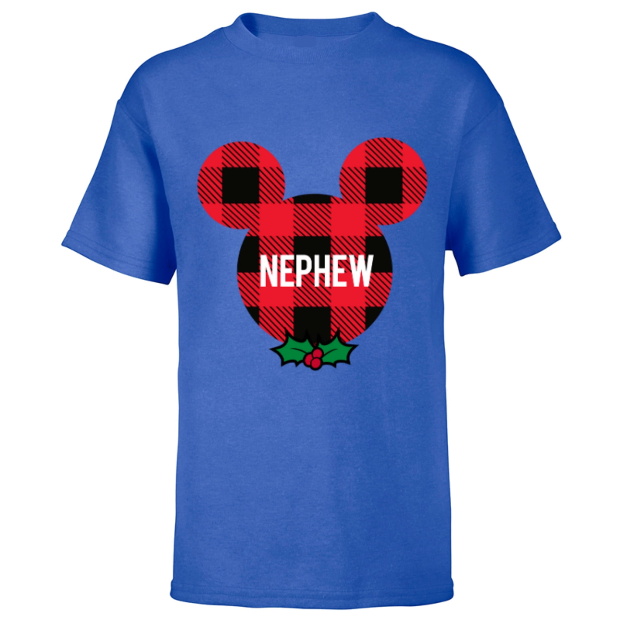 Disney Mickey Mouse NEPHEW Holiday Family - Short Sleeve T-Shirt for ...
