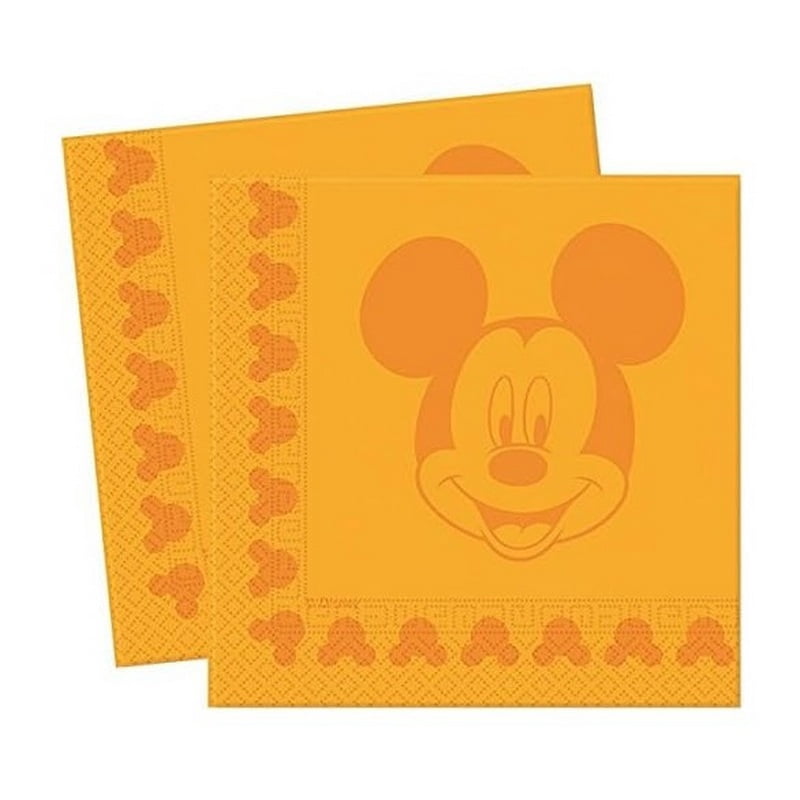 Disney Mickey Mouse Napkins (Pack of 20) - Walmart.com