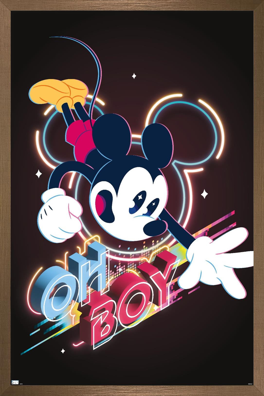Disney Mickey Mouse - Oh Boy Wall Poster, 14.725" x 22.375" Framed ...