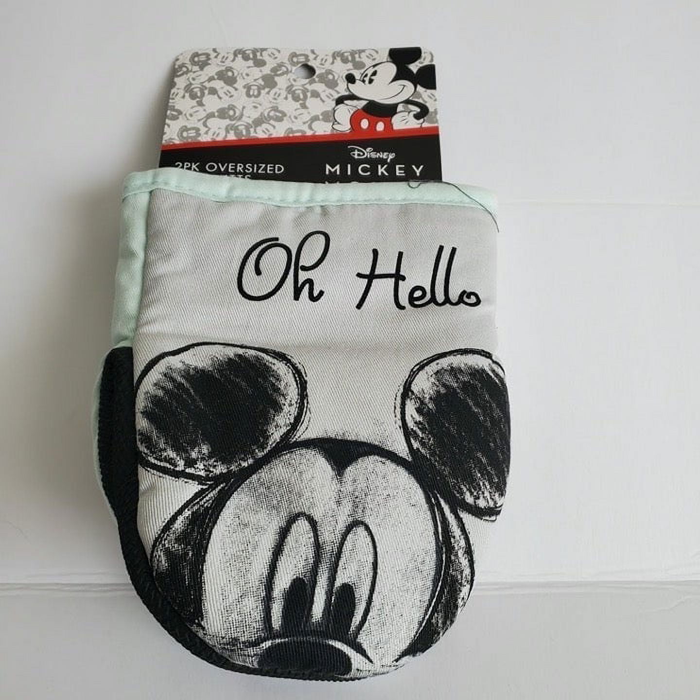 Disney Mickey Mouse Oh Hello Mint Grey 2 pk Mini Mitts - Walmart.com