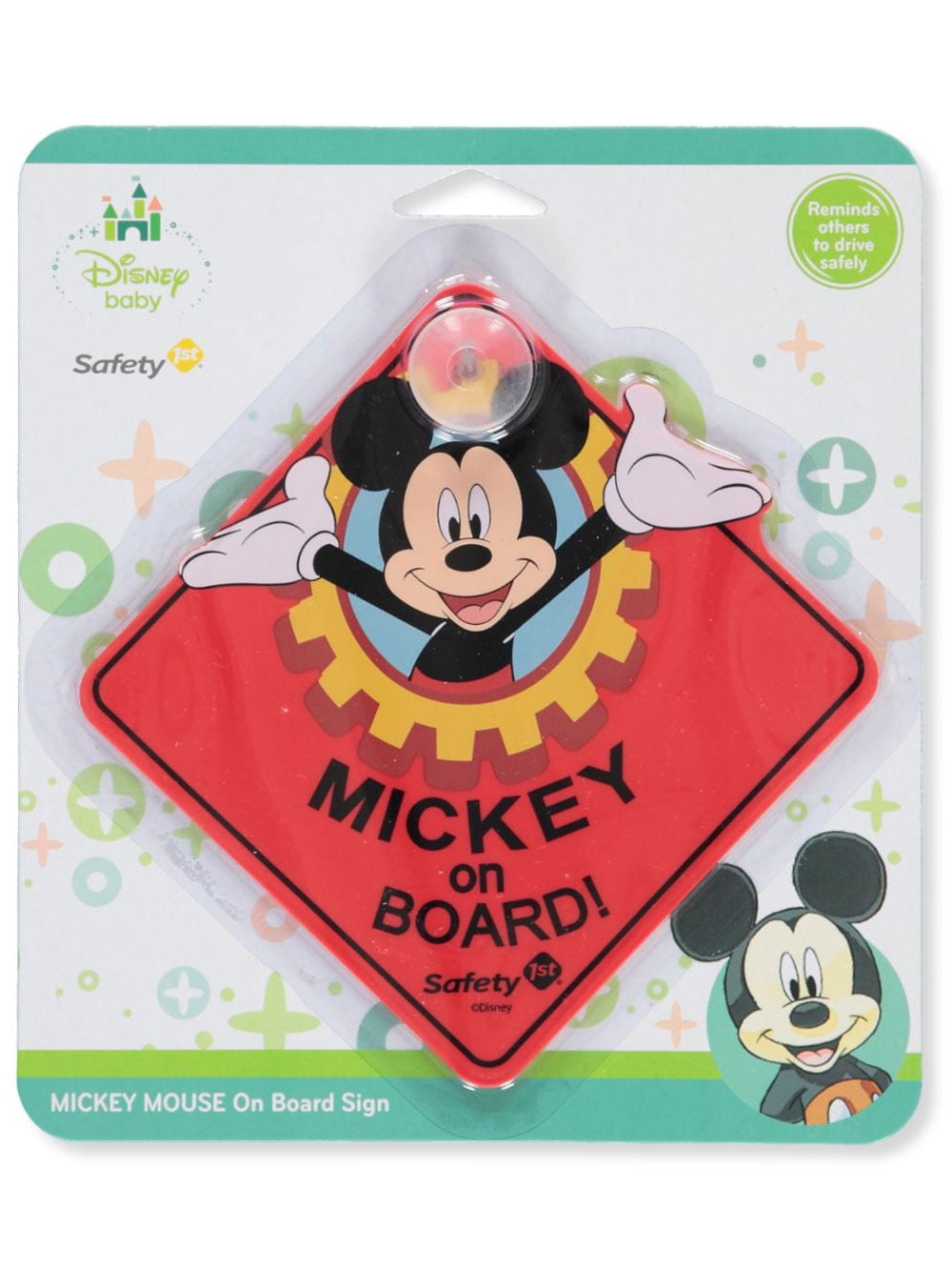 Disney Mickey Mouse On-Board Sign - red, one size - Walmart.com