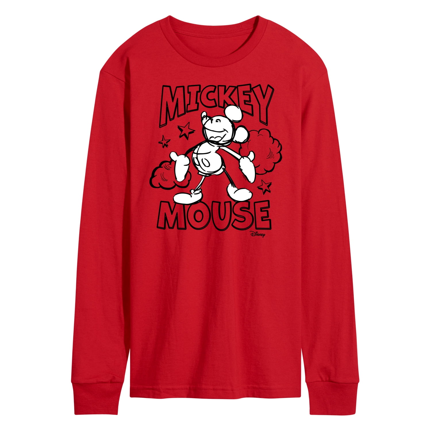 Disney - Mickey Mouse - Original Sketch - Men's Long Sleeve T-Shirt ...