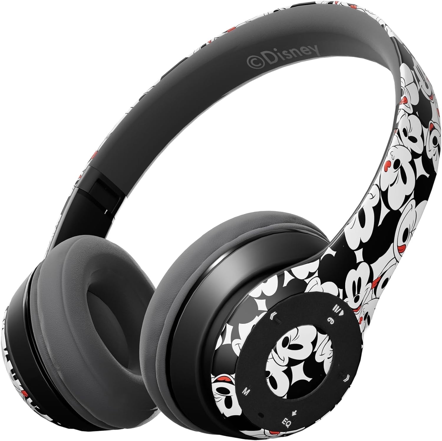 Disney Mickey Mouse Over The Ear Bluetooth Wireless Headset with Built ...