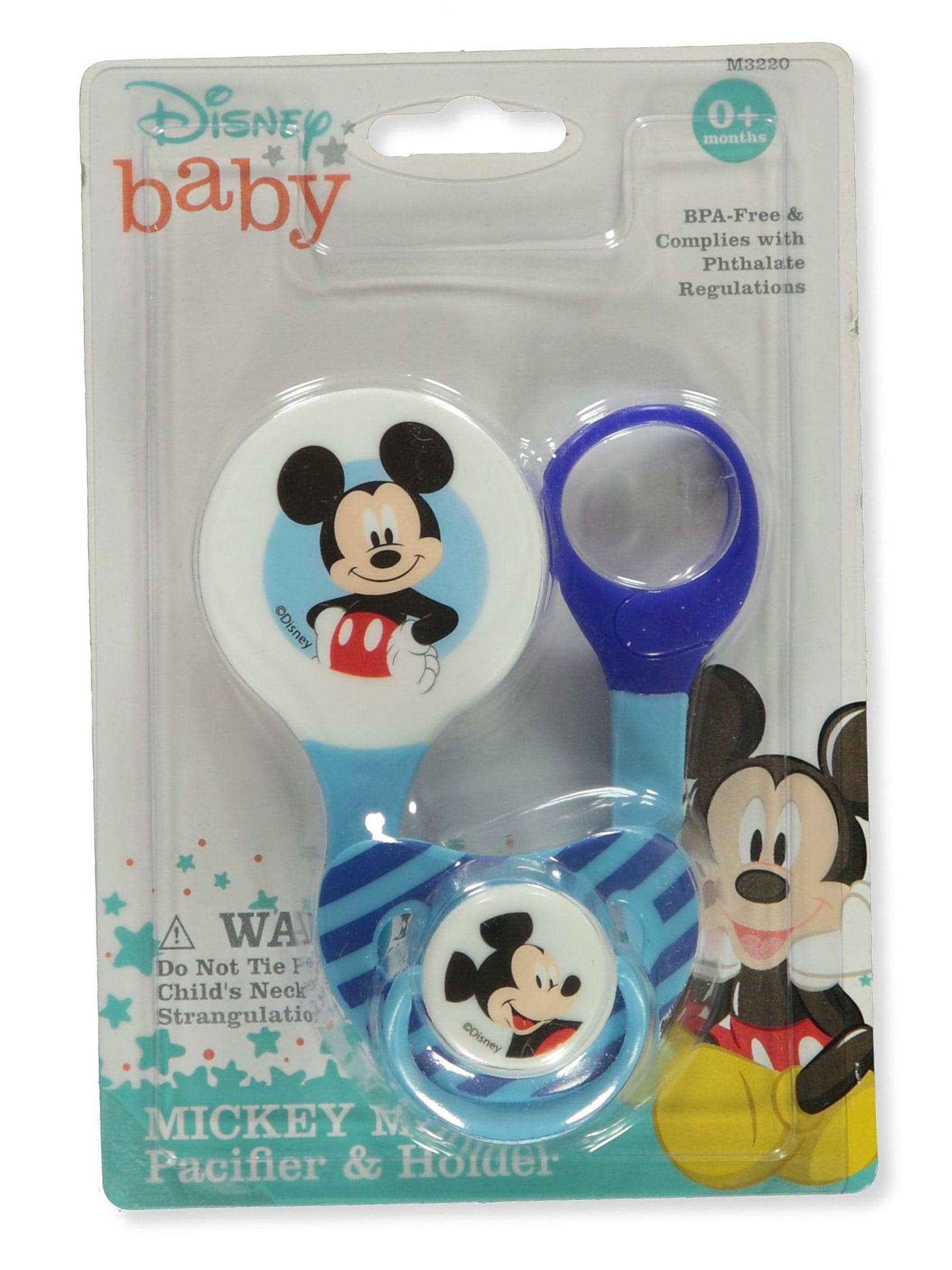 Disney Mickey Mouse Pacifier & Holder Set - Walmart.com
