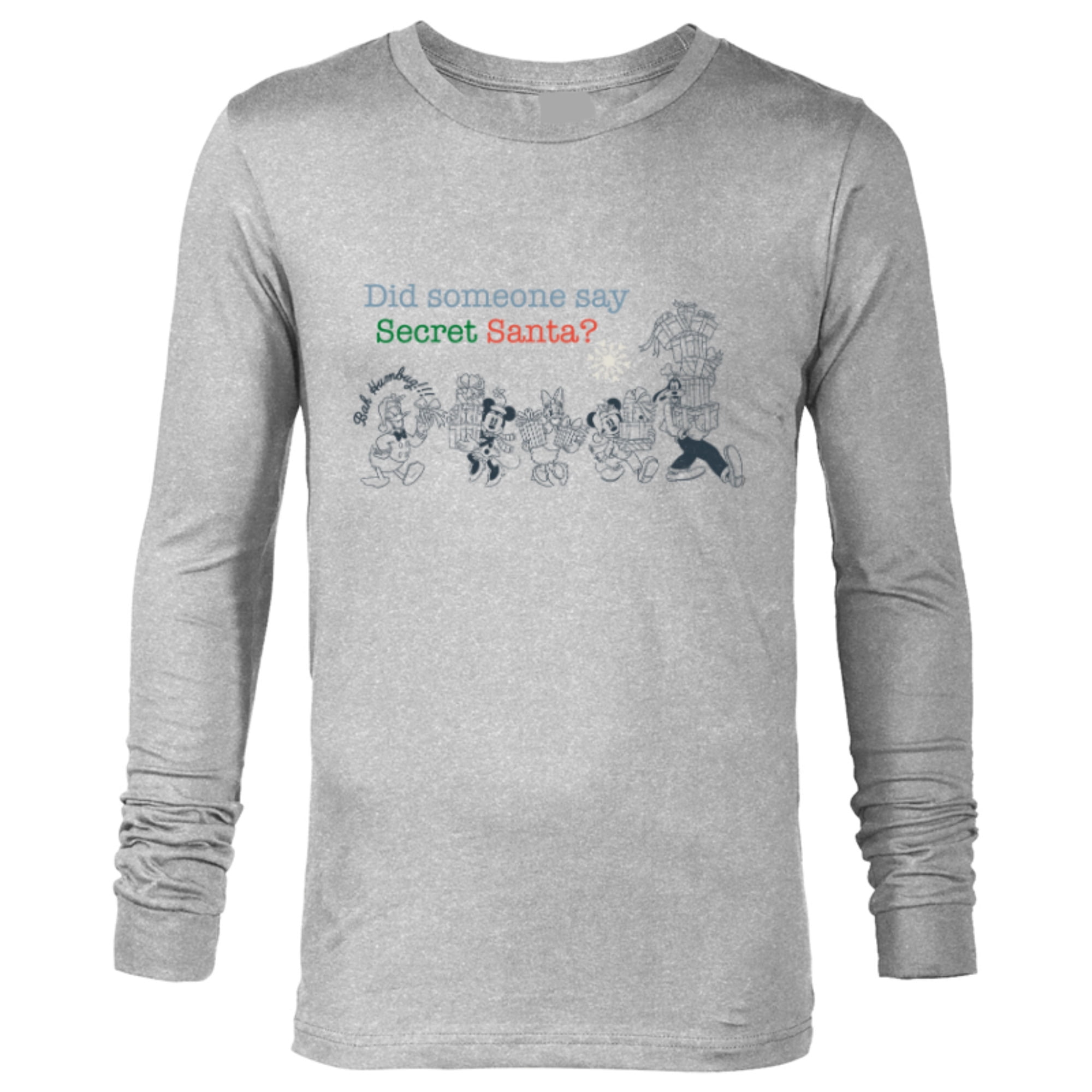 Disney Mickey Mouse & Pals Holiday Christmas Secret Santa - Long Sleeve ...