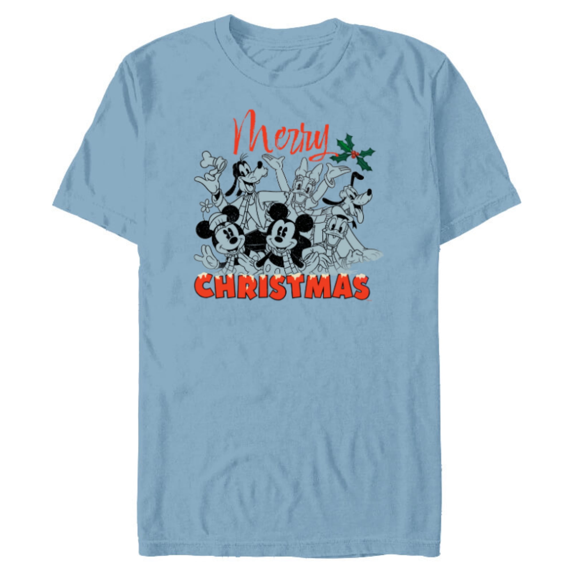 Disney Mickey Mouse & Pals Merry Christmas Retro Distressed - Short ...