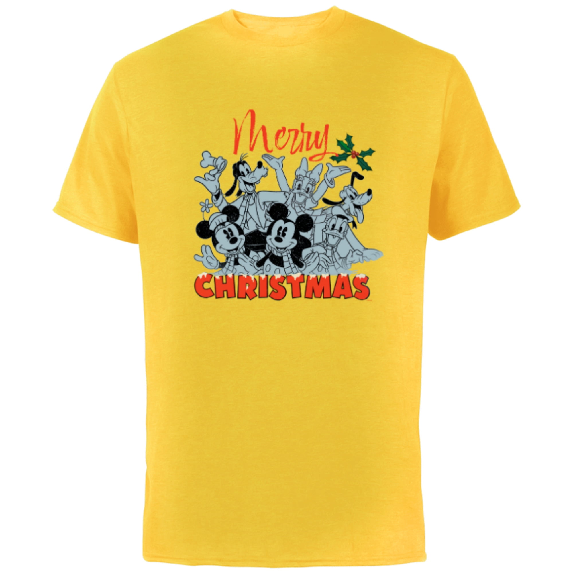 Disney Mickey Mouse & Pals Merry Christmas Retro Distressed - Short ...