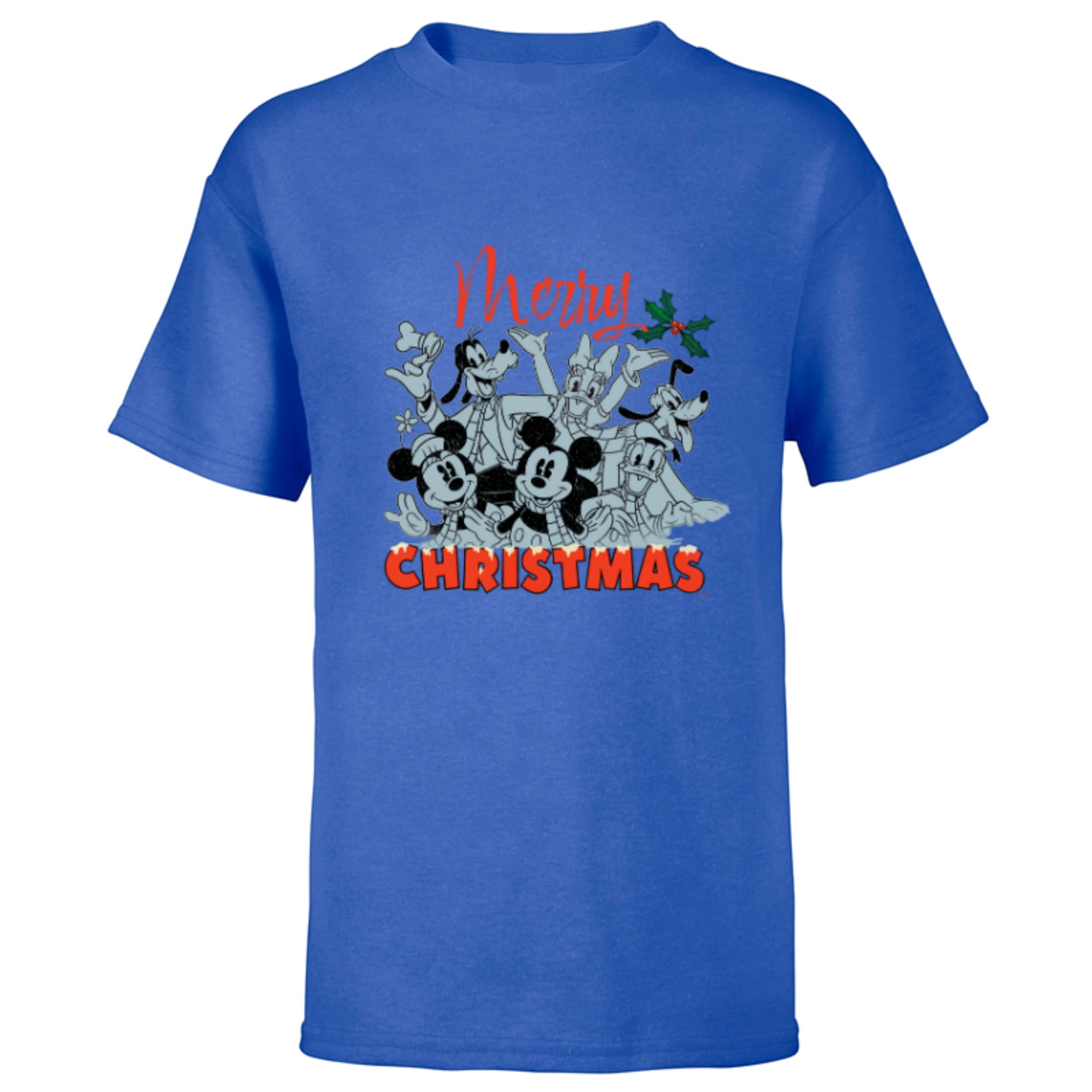 Disney Mickey Mouse & Pals Merry Christmas Retro Distressed - Short ...