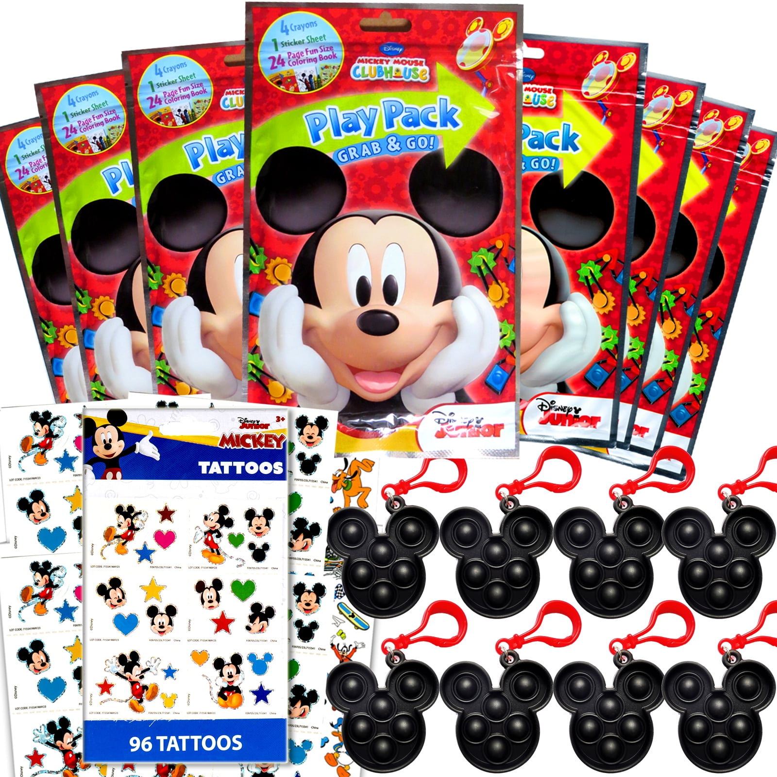 Disney Mickey Mouse Party Favor Bundle for Kids - 8 Play Packs with ...