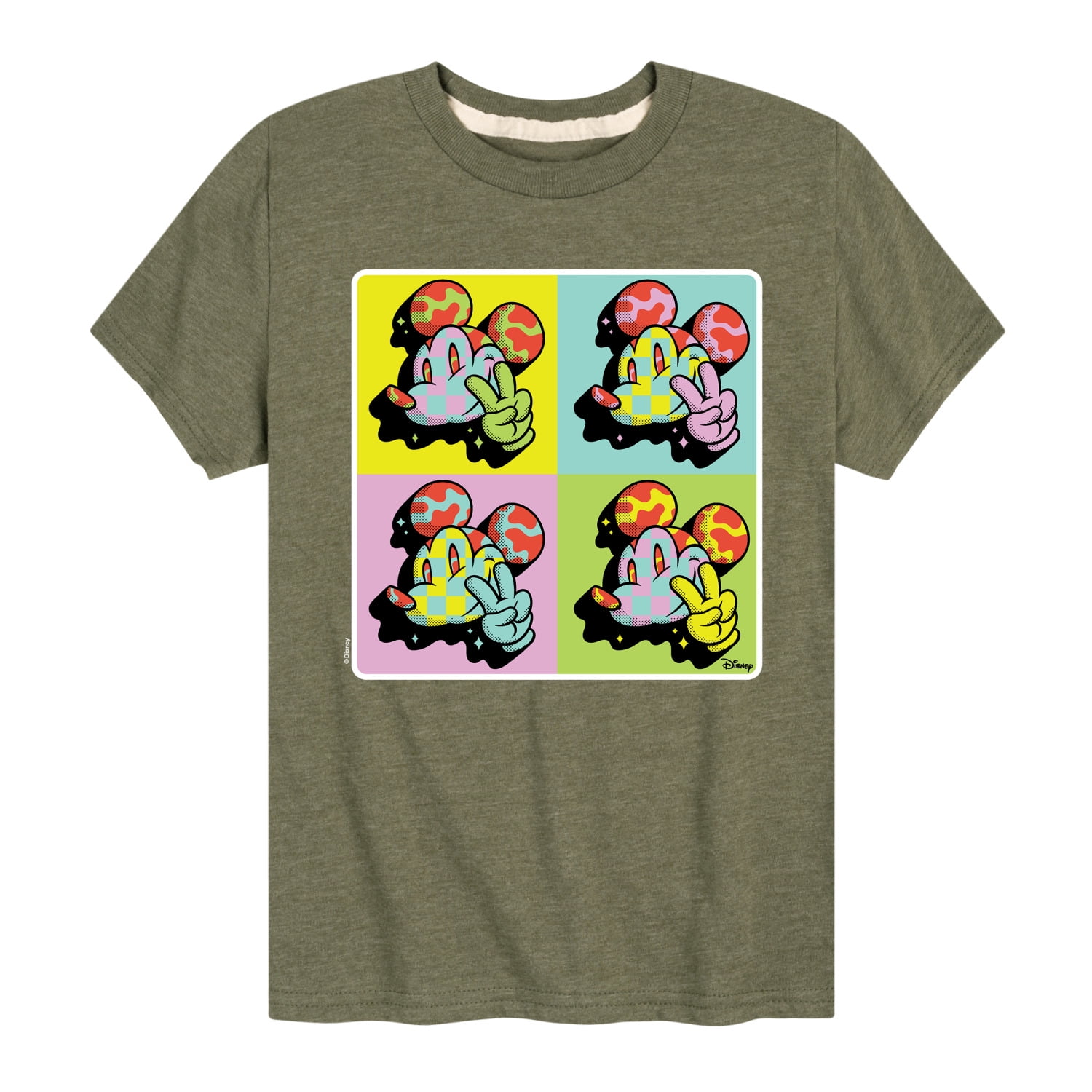 Disney - Mickey Mouse - Peace Sign On My Mind - Youth Short Sleeve ...